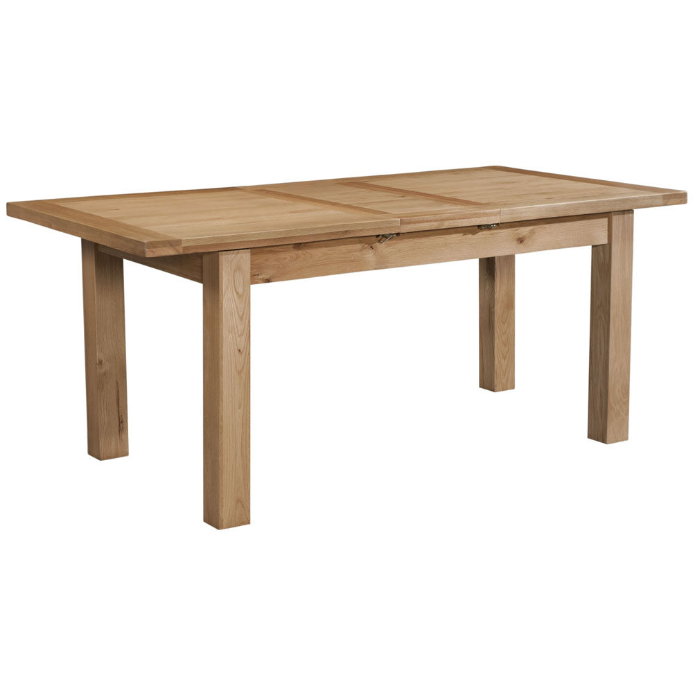 Avon Light Oak Small Extending Dining Table - Stag Oak and Pine